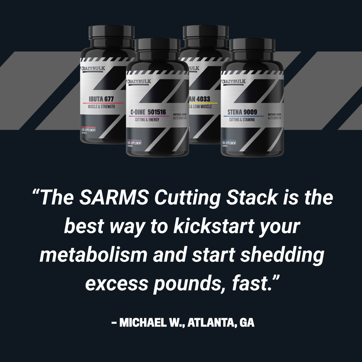 SARMs Cutting Stack | 4 Of The Best – CrazyBulk USA